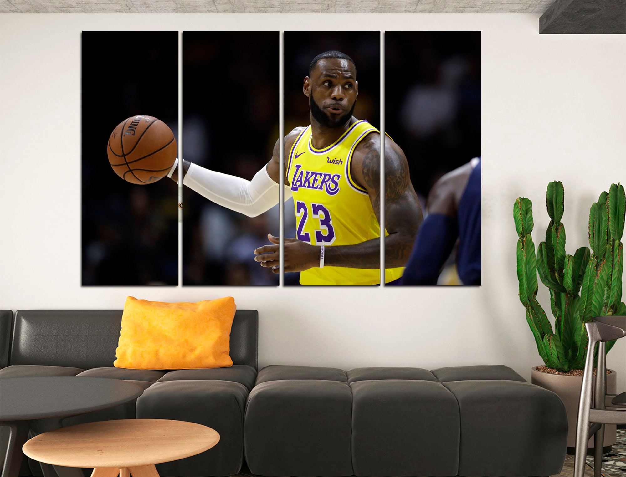 Lebron James canvas print King James Lebron James NBA | Etsy