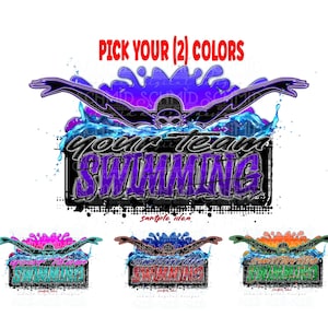 Sliced, Personalized Swim TEAM PNG ,swim Mascot PNG, Mascot Design ...