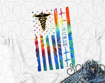 11 PNG Nurse Flag America's Nurse Heartbeat American Flag Png Nurse ...