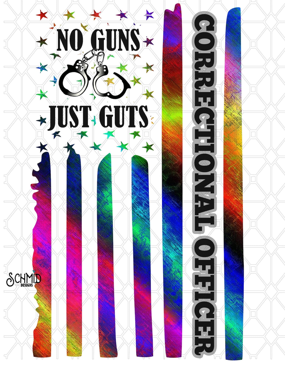 Correctional Officer Flag METALLIC Thin Silver Line Flag, Correctional ...