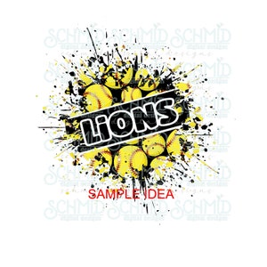 Splatter Softball Png Softball Png Softball Background Png - Etsy