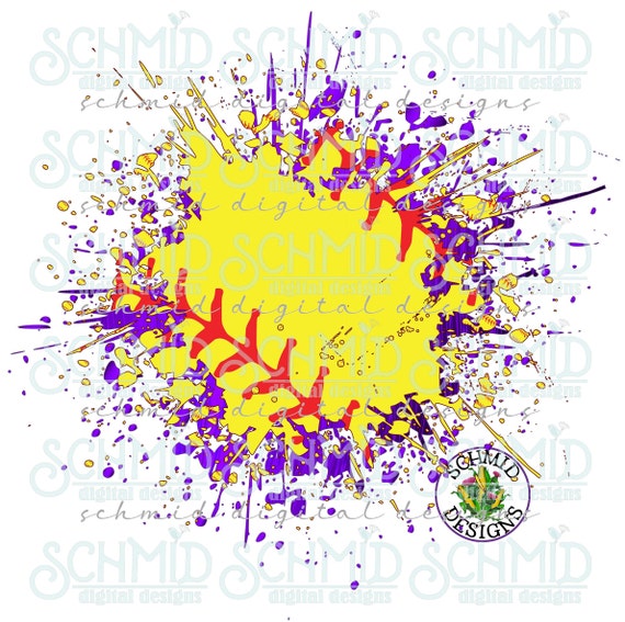 PURPLE Splatter Softball Png Softball Png Softball - Etsy