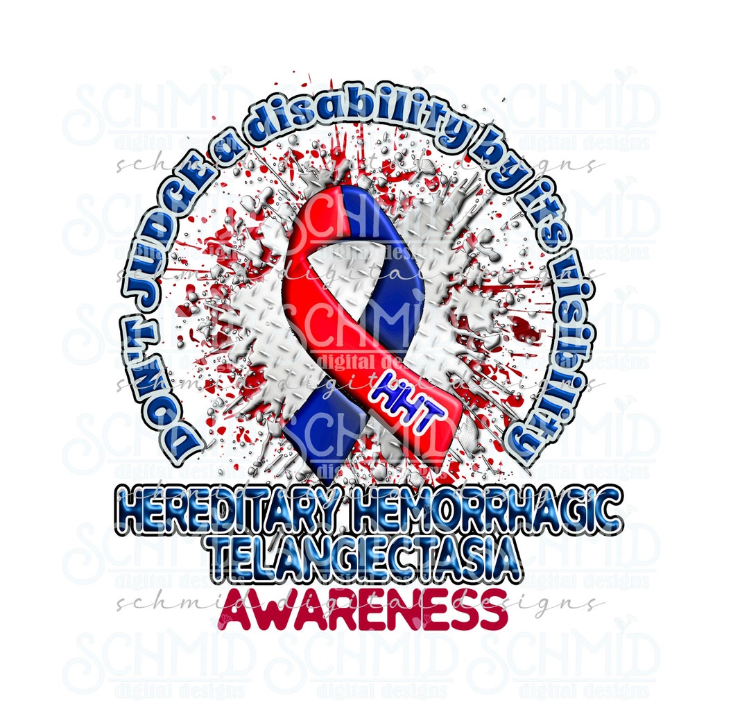 Hereditary Hemorrhagic Telangiectasia Png Hht Shirt - Etsy