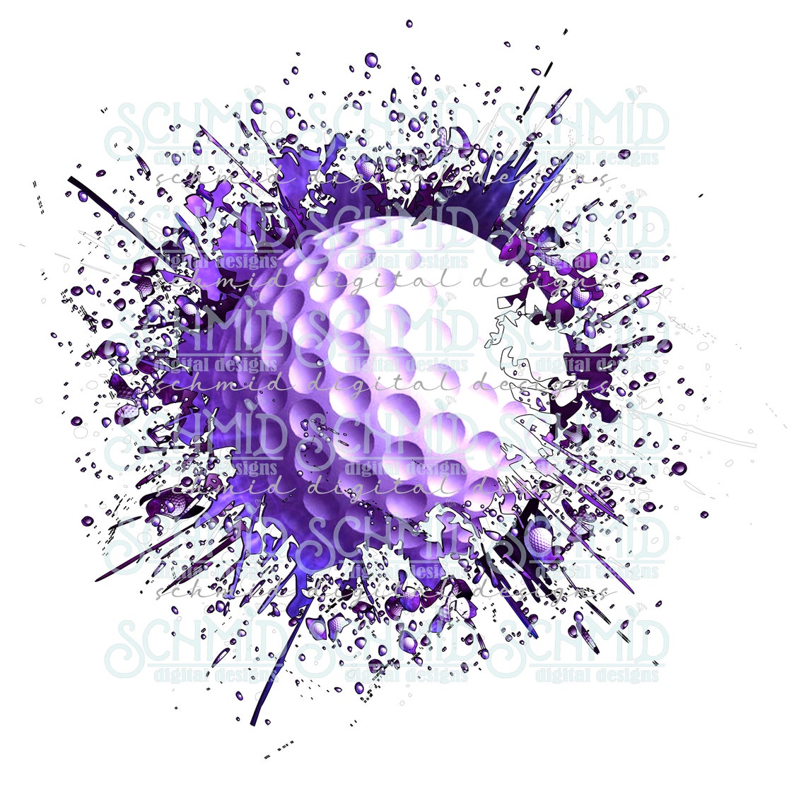GOLF PURPLE Splatter Golf Png Golf Png GOLF Background Png - Etsy