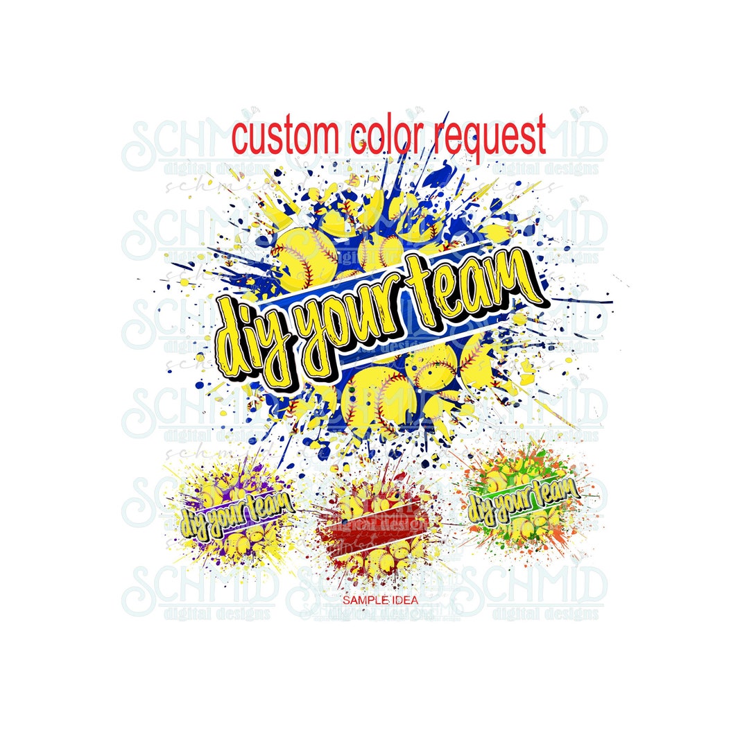 Custom Color Softball Png, Softball Png, Softball Background Png ...