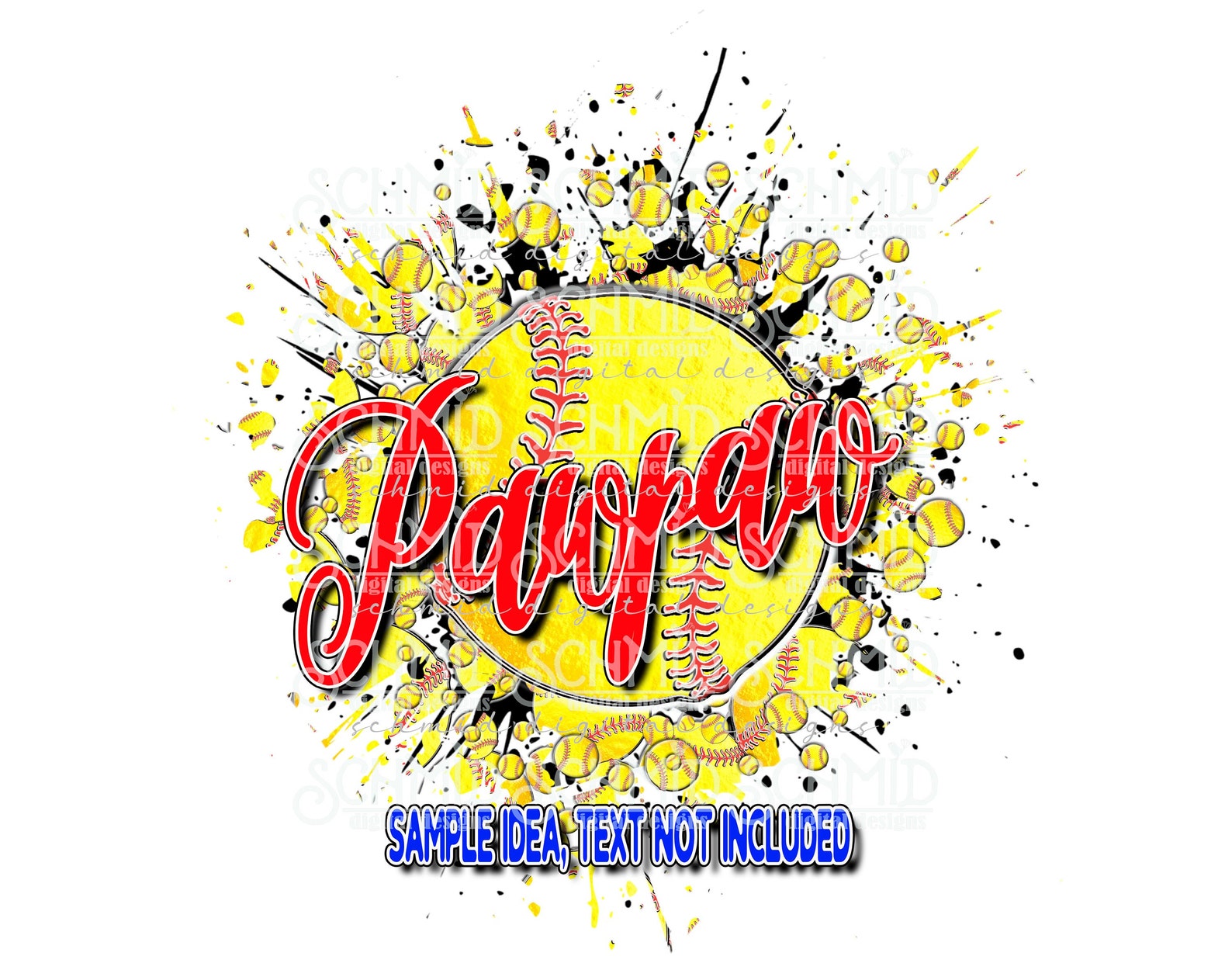 Circle Splatter, Softball Png, Softball Background, Softball Background ...