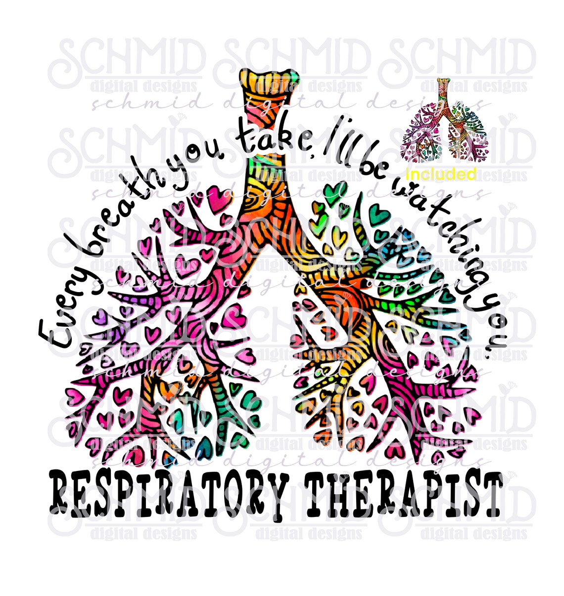 Heart Lungs Therapy PNG Design / Respiratory Therapist Gift ...