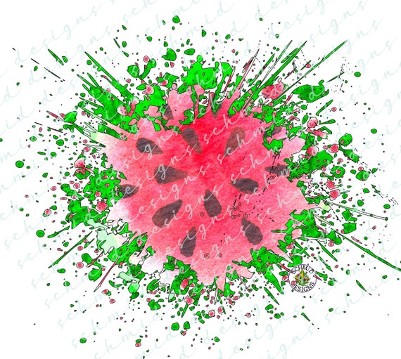 Watermelon Splatter Png / Watermelon Png/ Watermelon - Etsy