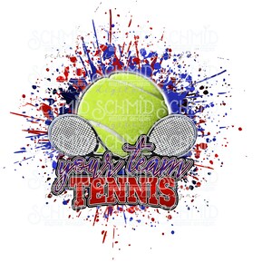 Personalized Tennis TEAM PNG, Tennis Team Png, Tennis Team Designs ...