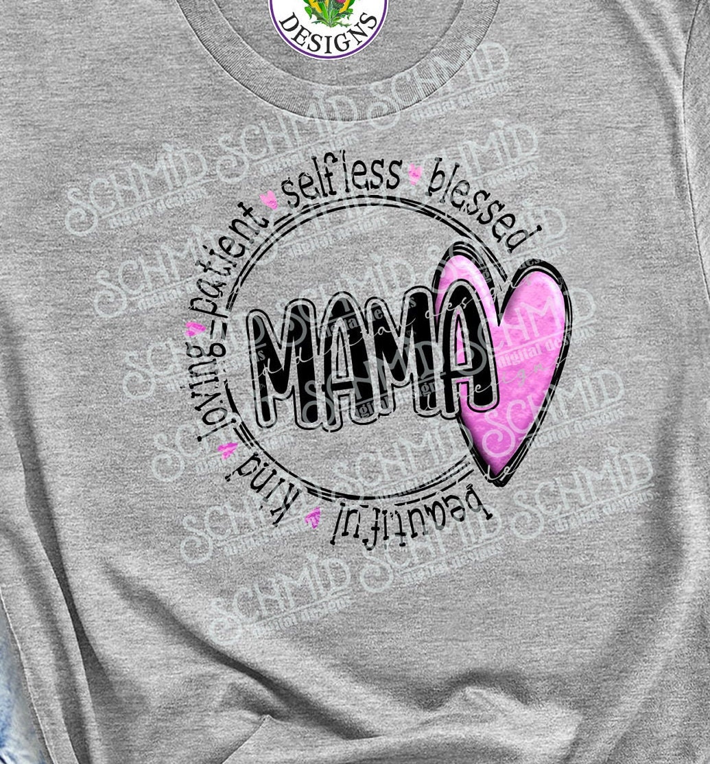 Loved Mom Circle Mom Shirt Png Mom Shirt Design Mom Tshirt - Etsy