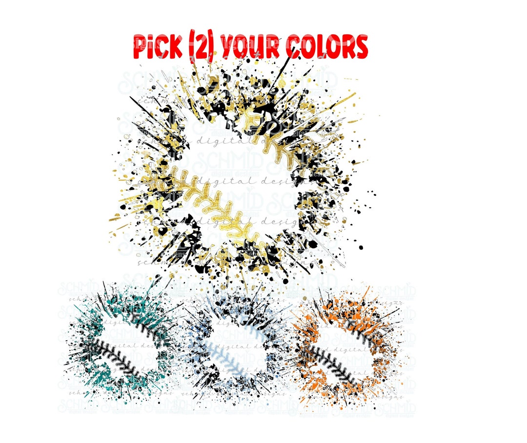 MADE TO ORDER, Splatter Baseball Png, Baseball Png, Baseball Background ...