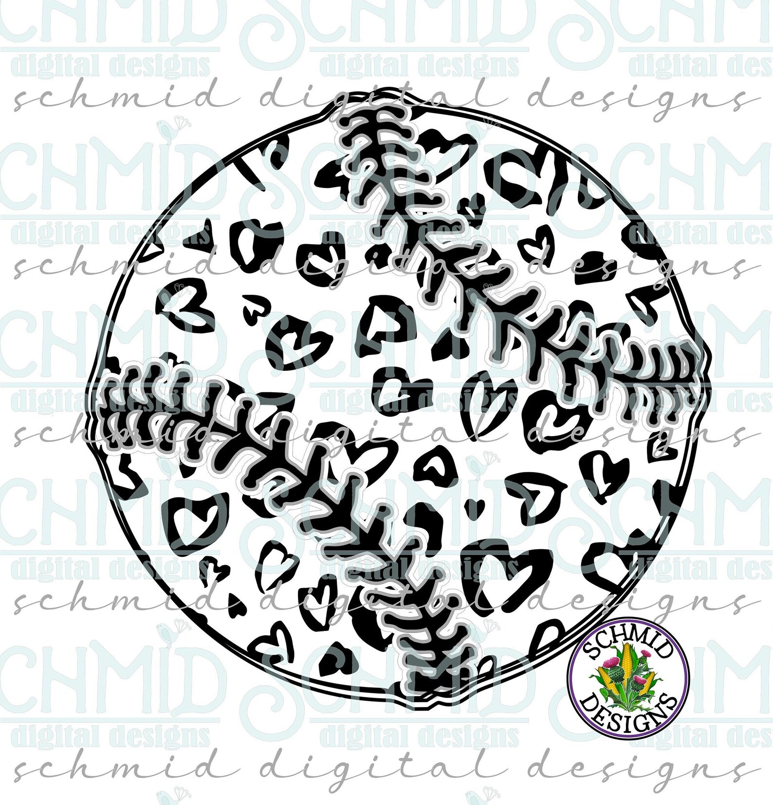 BASEBALL Leopard Heart PNG, SOFTBALL Leopard Heart Png, Baseball ...