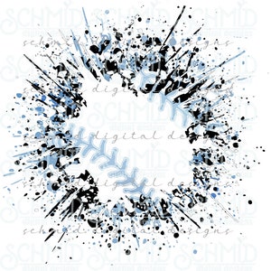 MADE TO ORDER, Splatter Baseball Png, Baseball Png, Baseball Background ...