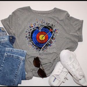 Heart Splatter, Archery Heart, Archery MOM Png, Archery Mom, Distressed ...