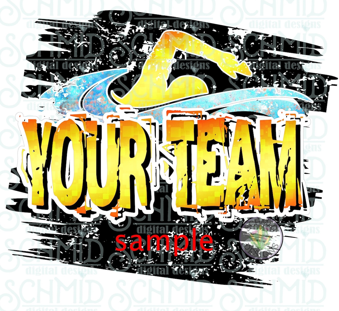 Personalized Swim TEAM PNG /swim Mascot PNG / Mascot Design/ - Etsy