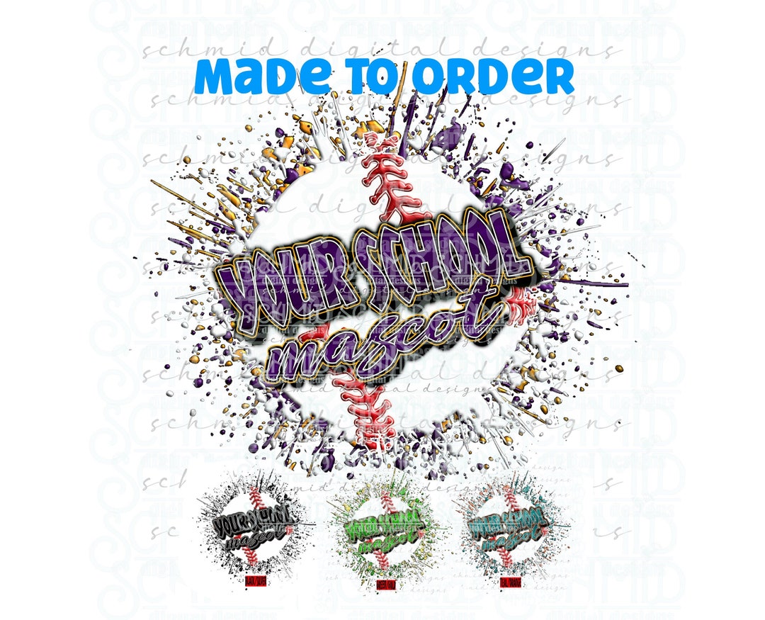MADE TO ORDER Splatter Baseball Png, Baseball Png, Baseball Background ...