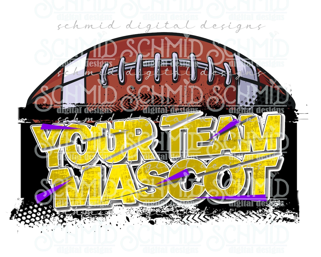 Split, Personalized Football TEAM PNG, Football Mascot PNG, Mascot ...