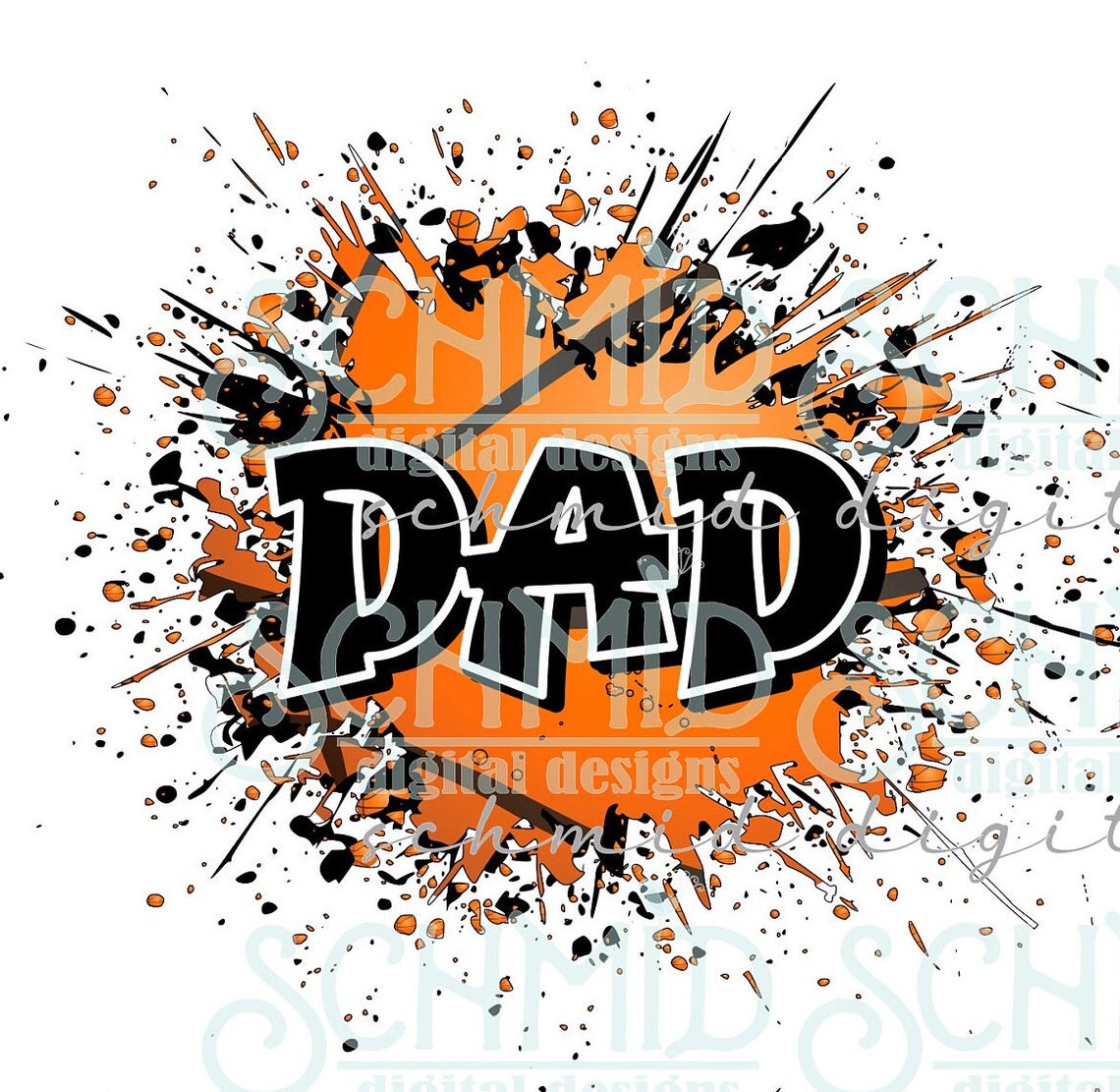 Splatter Basketball TEAM PNG /basketball Mascot PNG / Mascot | Etsy