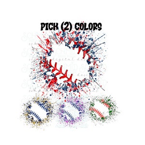 MADE TO ORDER Splatter Baseball Png Baseball Png Baseball - Etsy