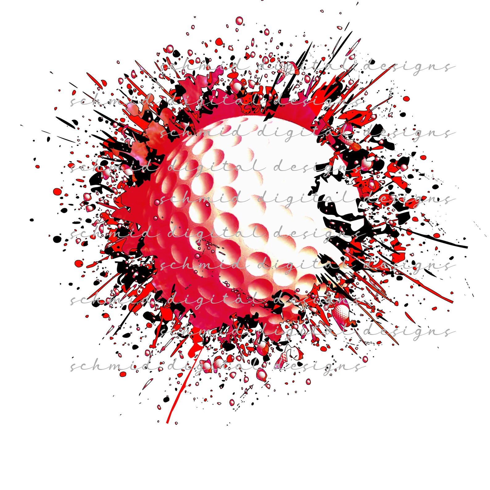 GOLF Red Splatter Golf Png / Golf Png/ GOLF Background Png/ - Etsy