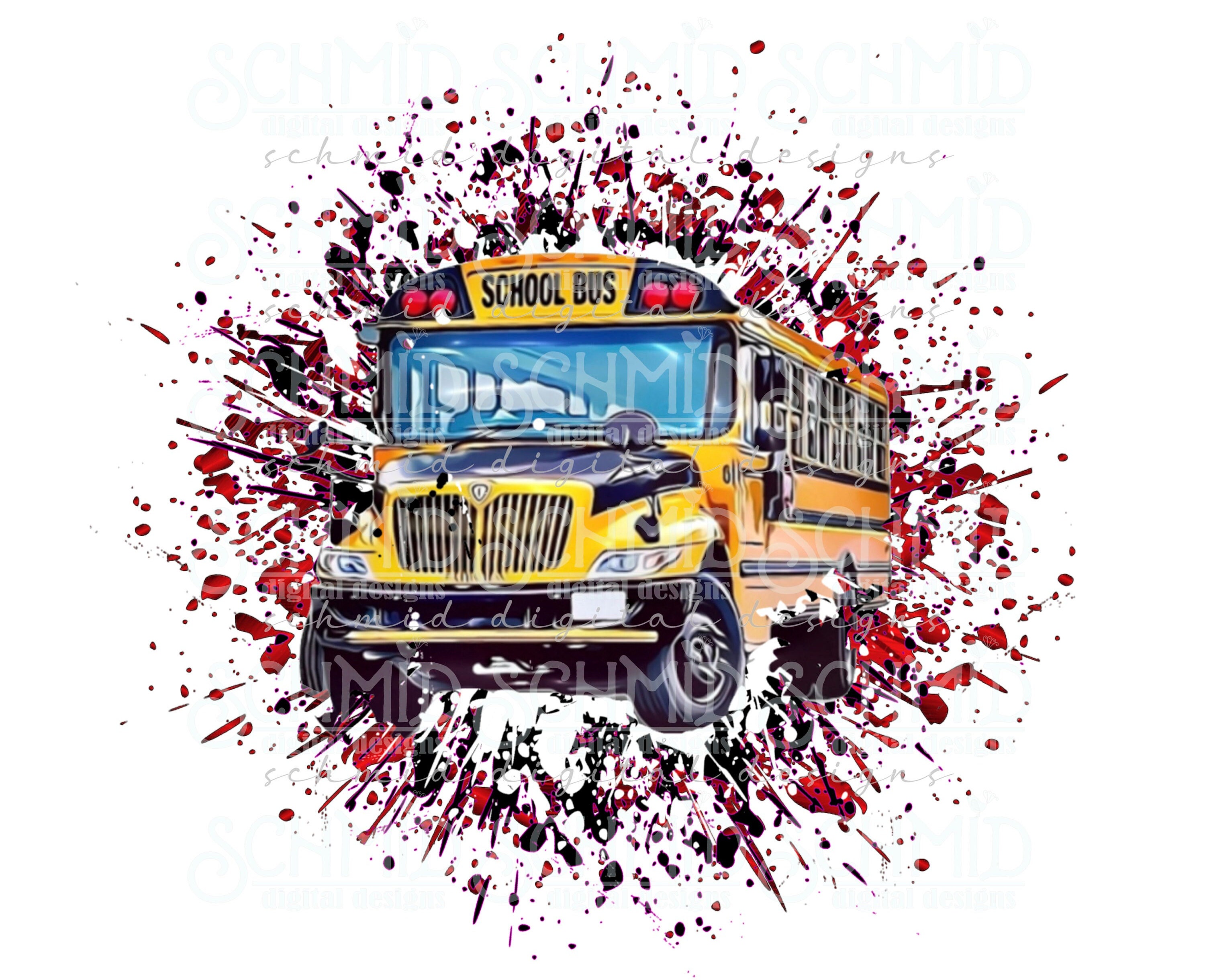 Custom, Bus Driver Splatter, School Bus Driver, Bus Driver Design ...