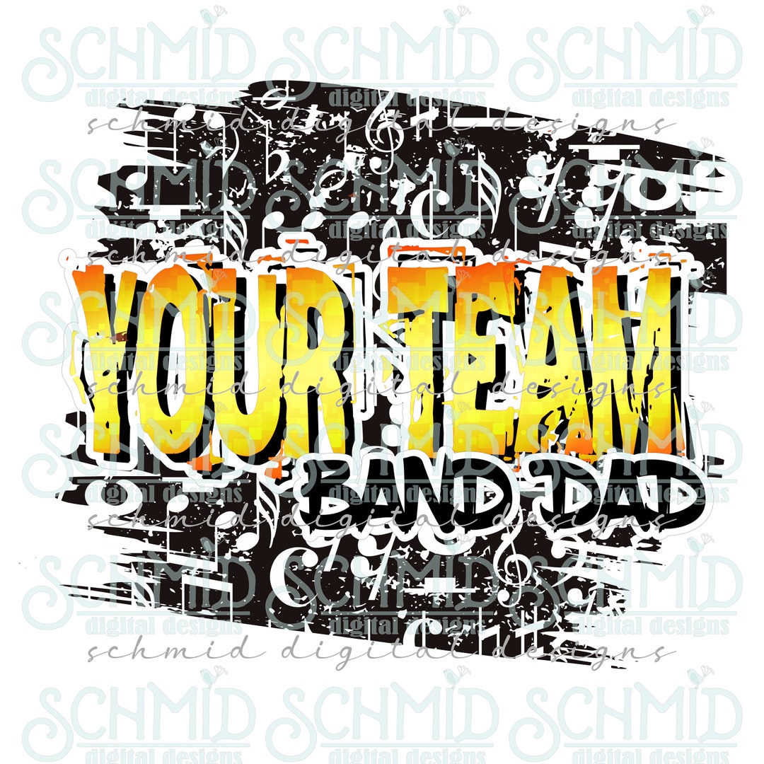 Personalized Band DAD PNG /band Dad PNG / Mascot Design/ Mascot Png ...