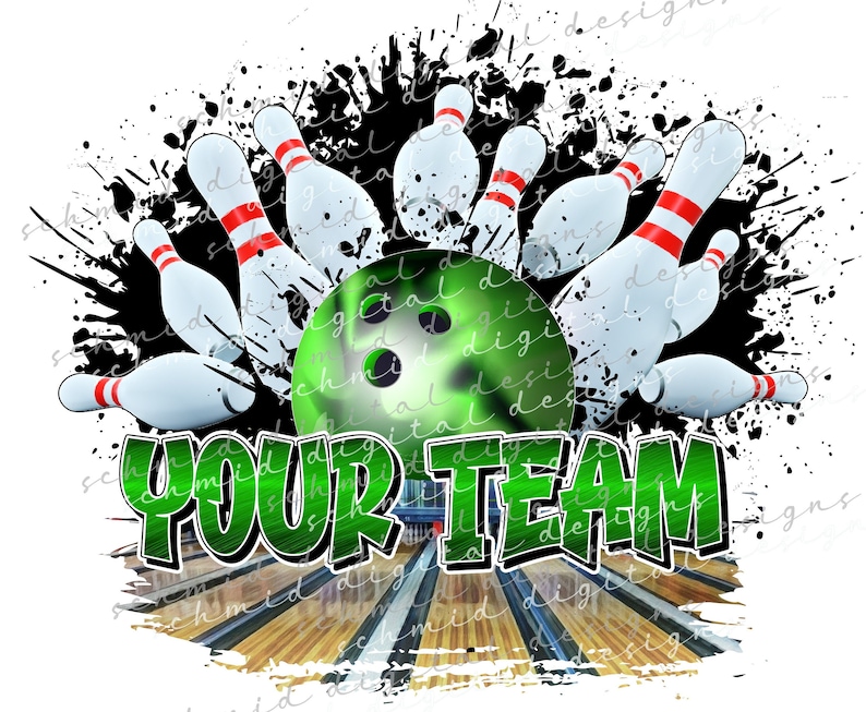 MADE TO ORDER Bowling Png Bowling Design Bowling Team Png - Etsy
