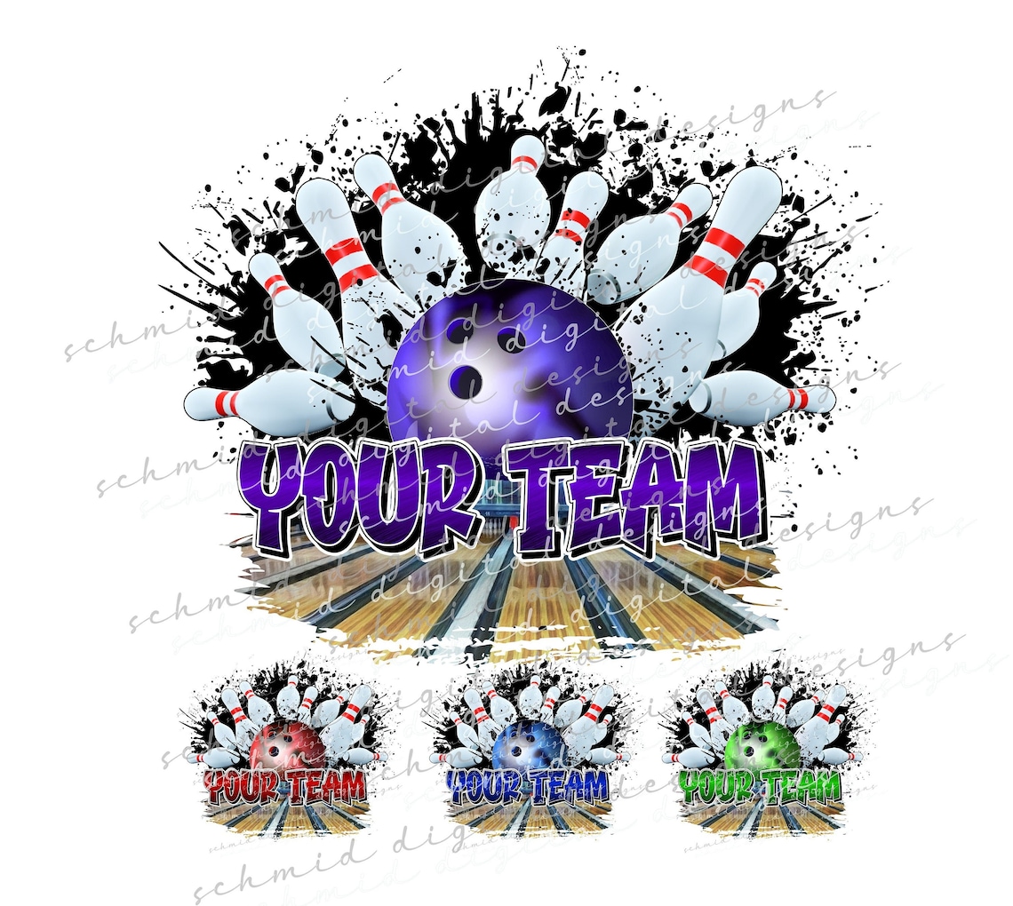 MADE TO ORDER Bowling Png Bowling Design Bowling Team Png - Etsy