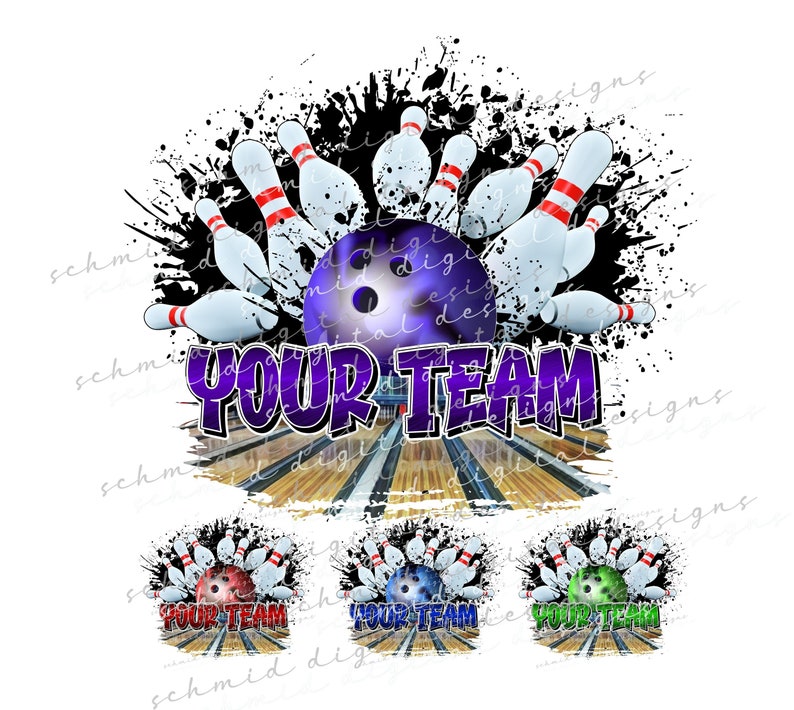 MADE TO ORDER Bowling Png Bowling Design Bowling Team Png - Etsy