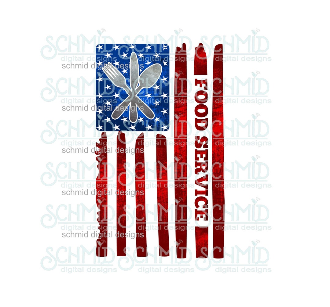 FOOD Service Flag, Food Service Are Essential, Food Service Flag Svg ...
