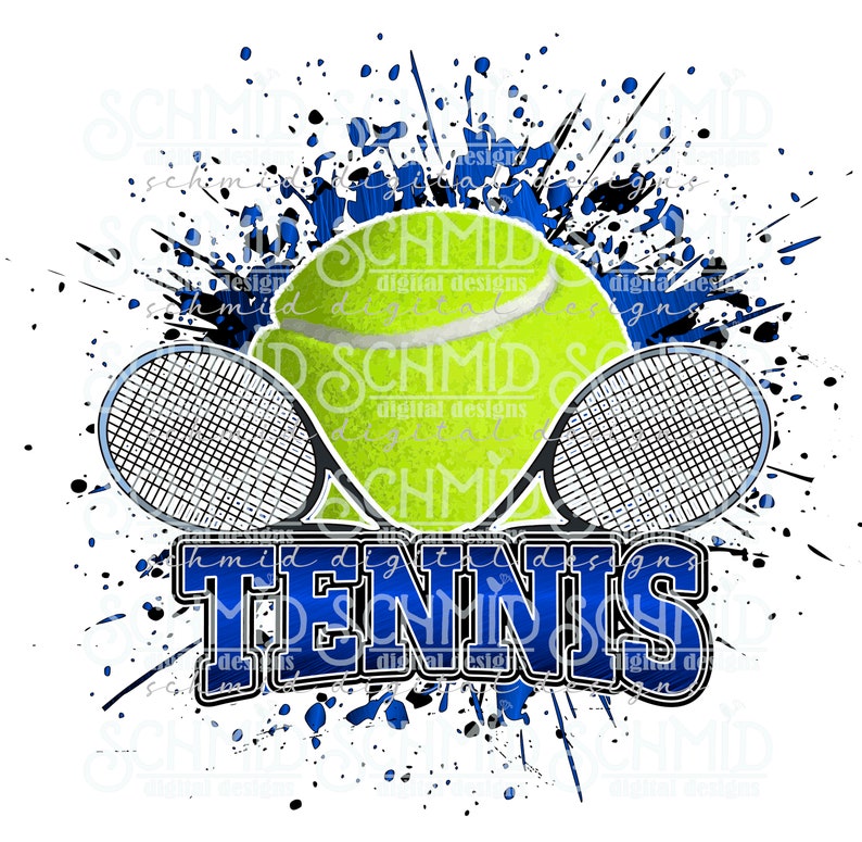 Blue, Tennis, Tennis Digital Design, Tennis Sublimation Png, Tennis ...
