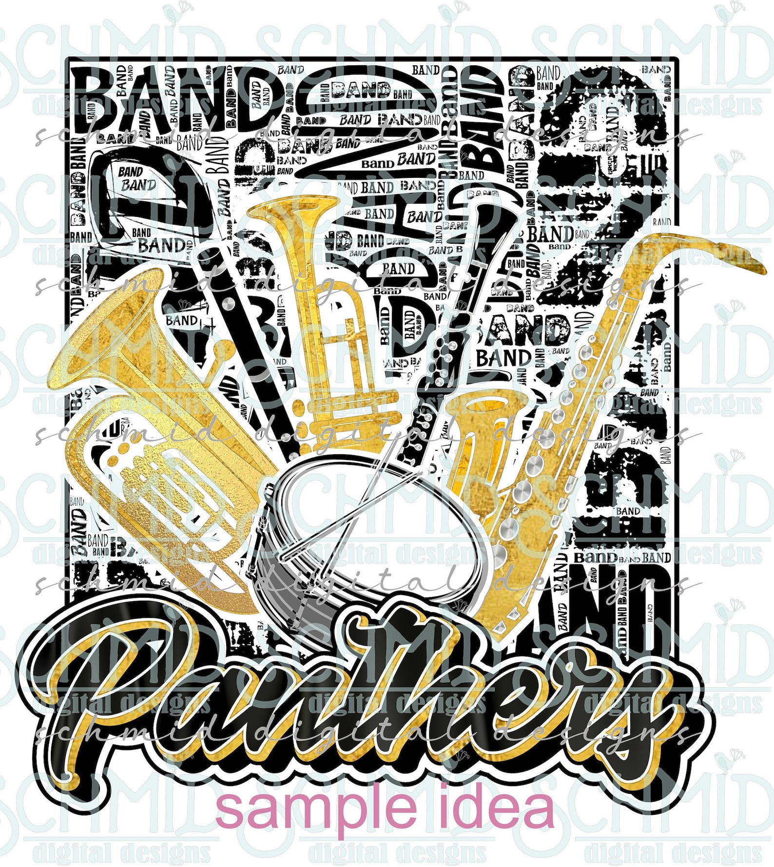 School Band PNG, Band Shirt Png, Band Booster Png, High School Band Png ...