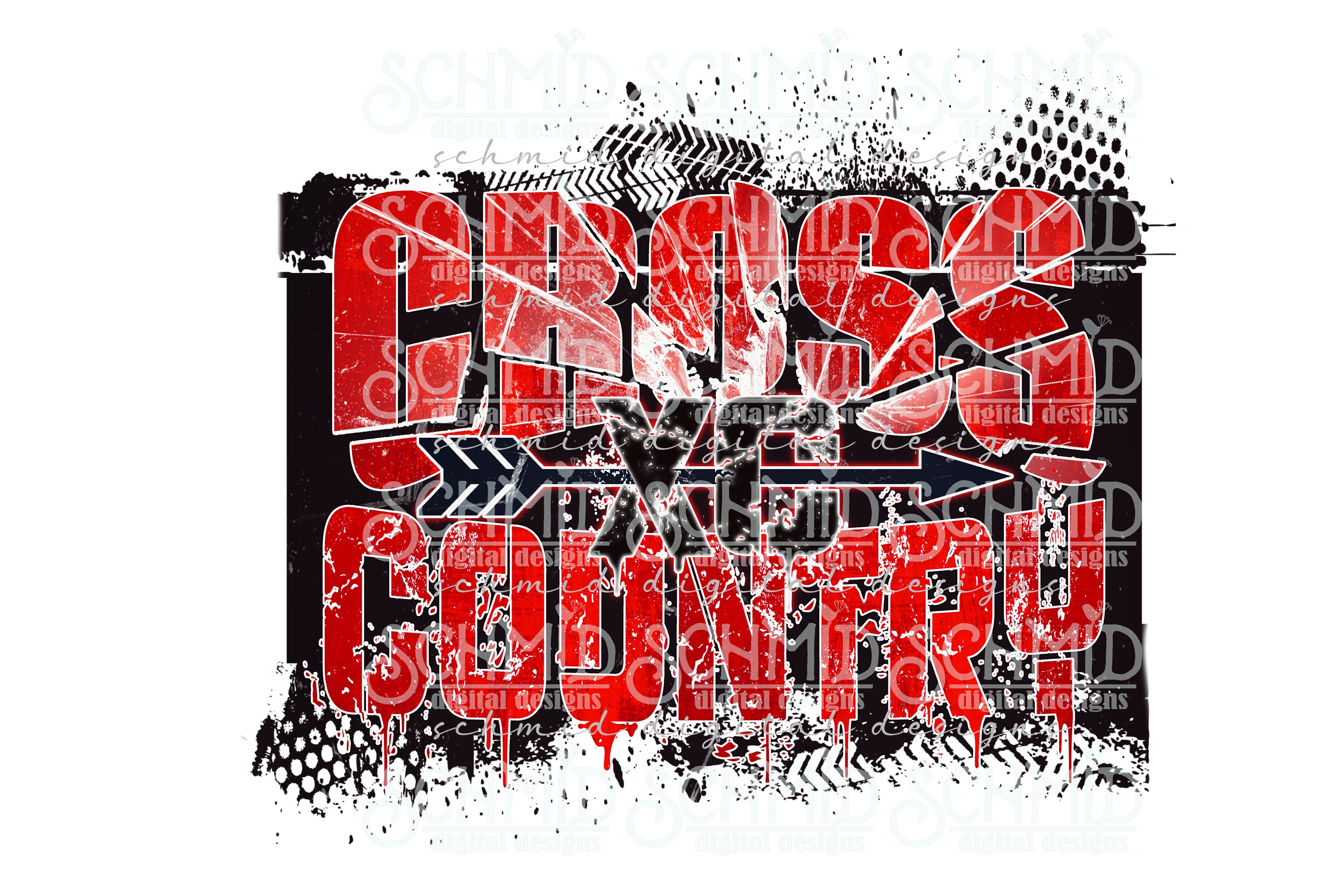 Red, Shattered Cross Country PNG, Cross Country Design, Cross Country ...