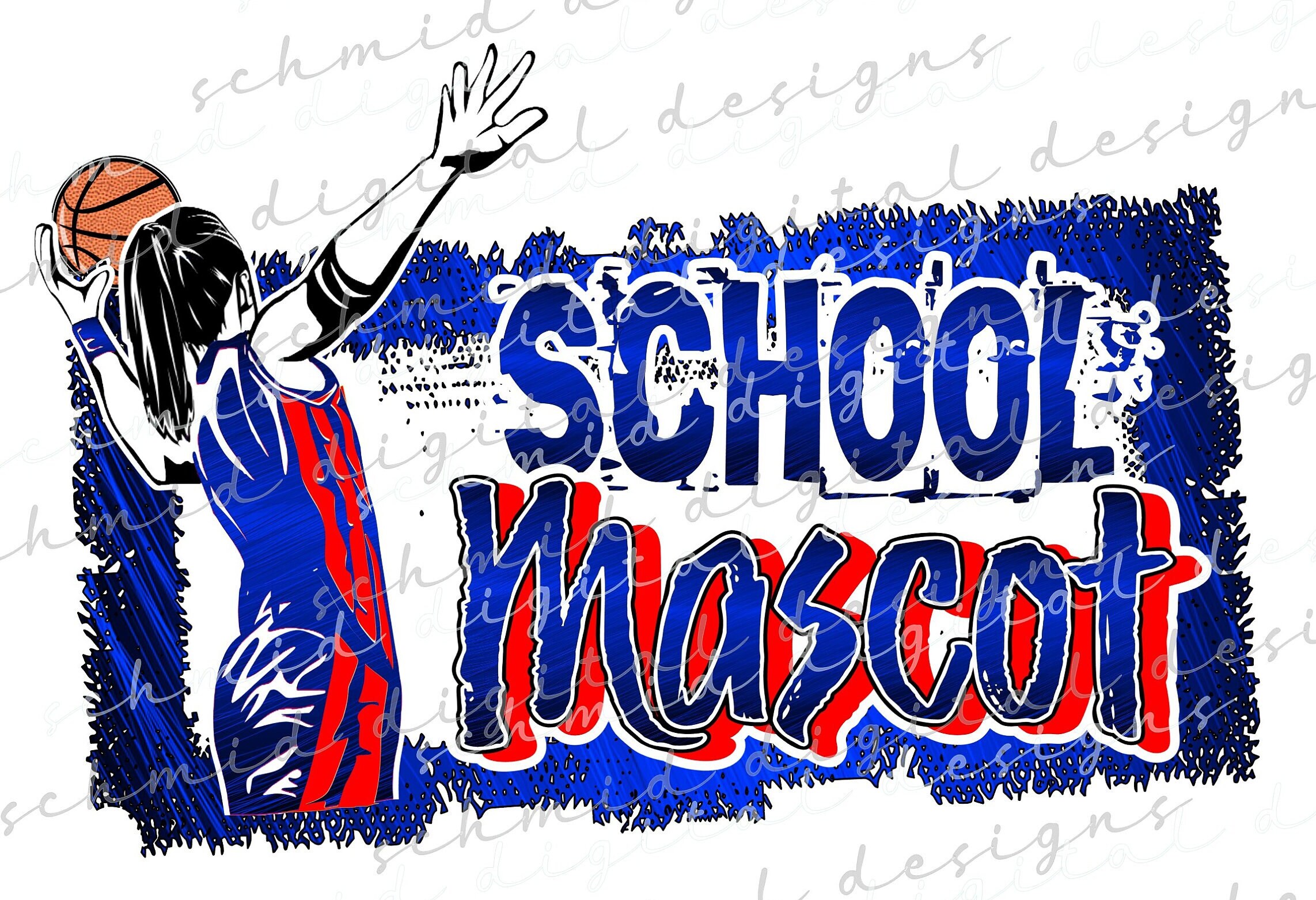 Custom Girl Basketball TEAM PNG Girls Basketball Mascot PNG - Etsy