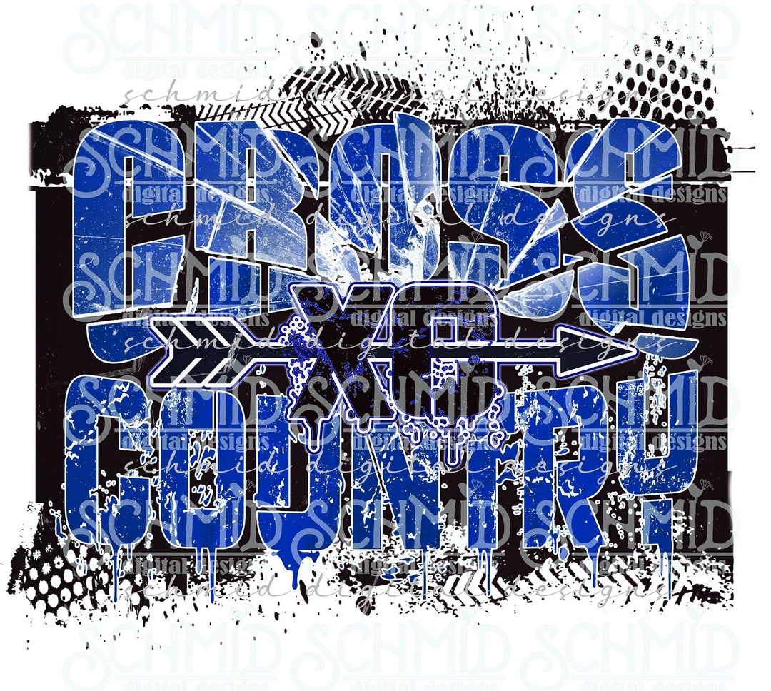 Shattered Cross Country Team Design PNG (digital Download) - Etsy