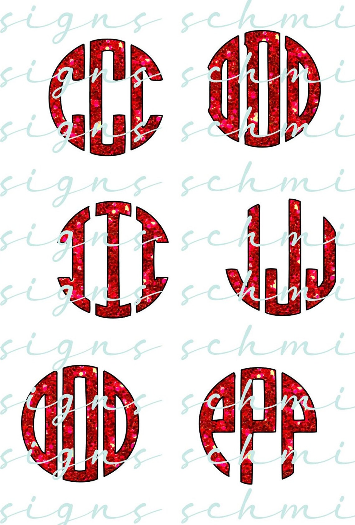 DIY Christmas Ornament Monogram Frame PNG Png Letters - Etsy