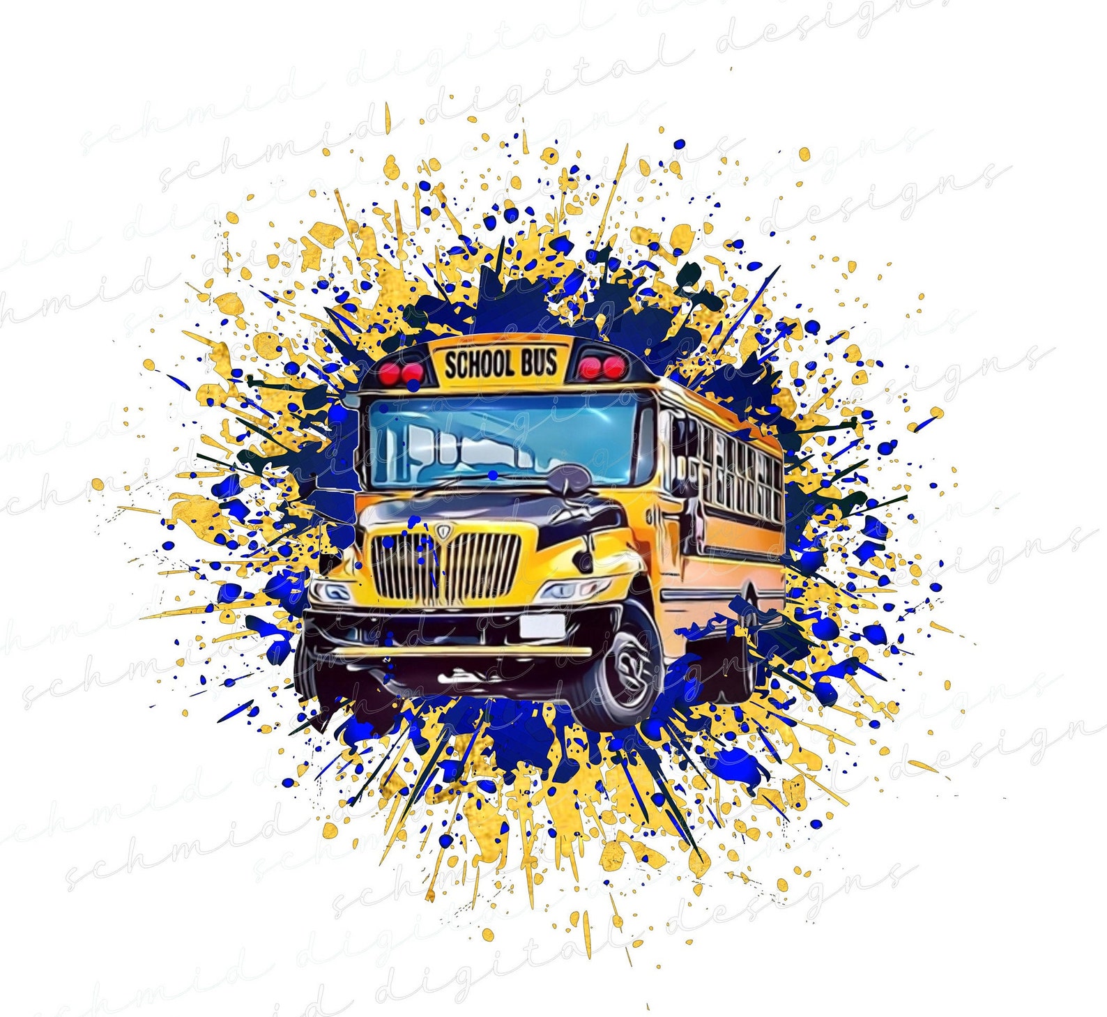 Blue Gold School Bus Driver, School Bus Driver, School Bus Design, Bus ...