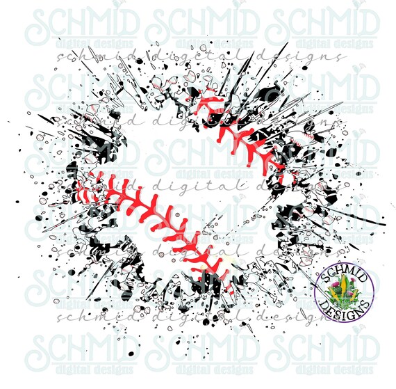 Splatter Baseball Png Baseball Png Baseball Background Png - Etsy