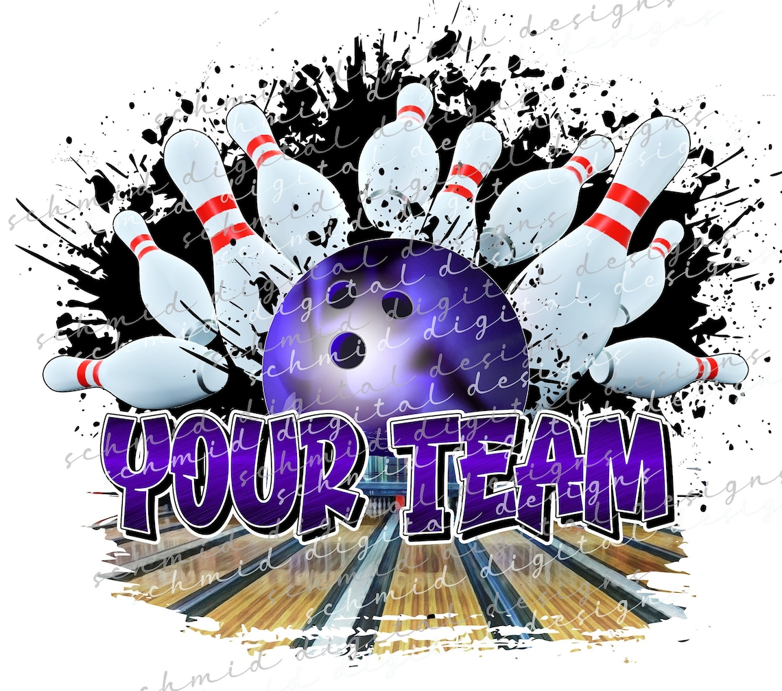 MADE TO ORDER Bowling Png Bowling Design Bowling Team Png - Etsy