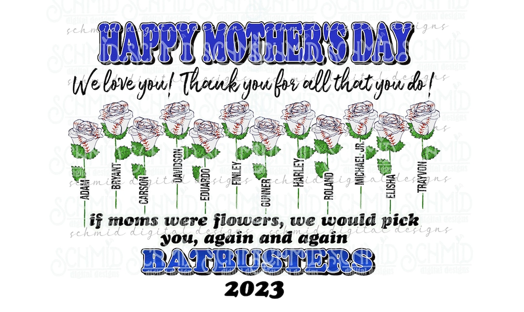 Custom, Baseball ROSES PNG, Baseball Mom PNG, Mascot Design, Baseball ...