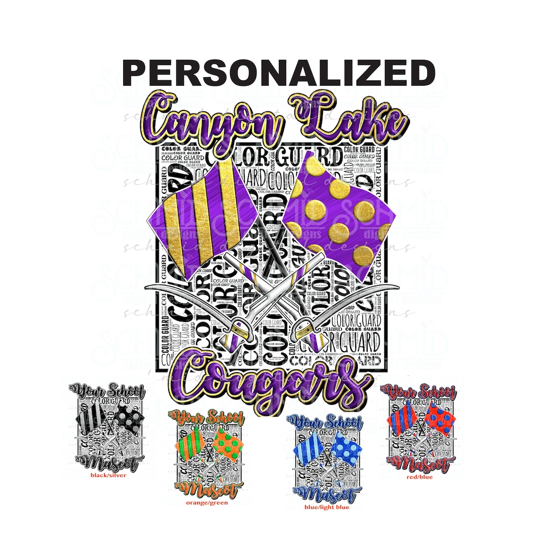 Custom Color Guard TEAM PNG, Color Guard PNG, Color Guard Design, Color ...