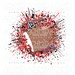Red and Black Splatter Football PNG Football Mascot PNG - Etsy