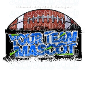 Split, Personalized Football TEAM PNG, Football Mascot PNG, Mascot ...