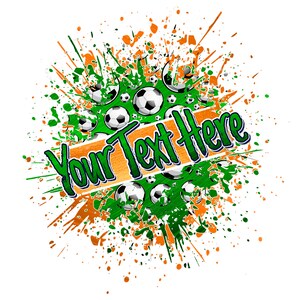 Soccer Splatter, Custom Color Soccer Png, Soccer Png, Soccer Background ...