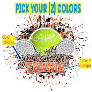 Personalized Tennis TEAM PNG, Tennis Team Png, Tennis Team Designs ...