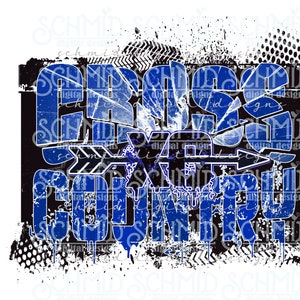 Shattered Cross Country Team Design PNG (digital Download) - Etsy