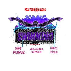 Sliced, Personalized Swim TEAM PNG ,swim Mascot PNG, Mascot Design ...