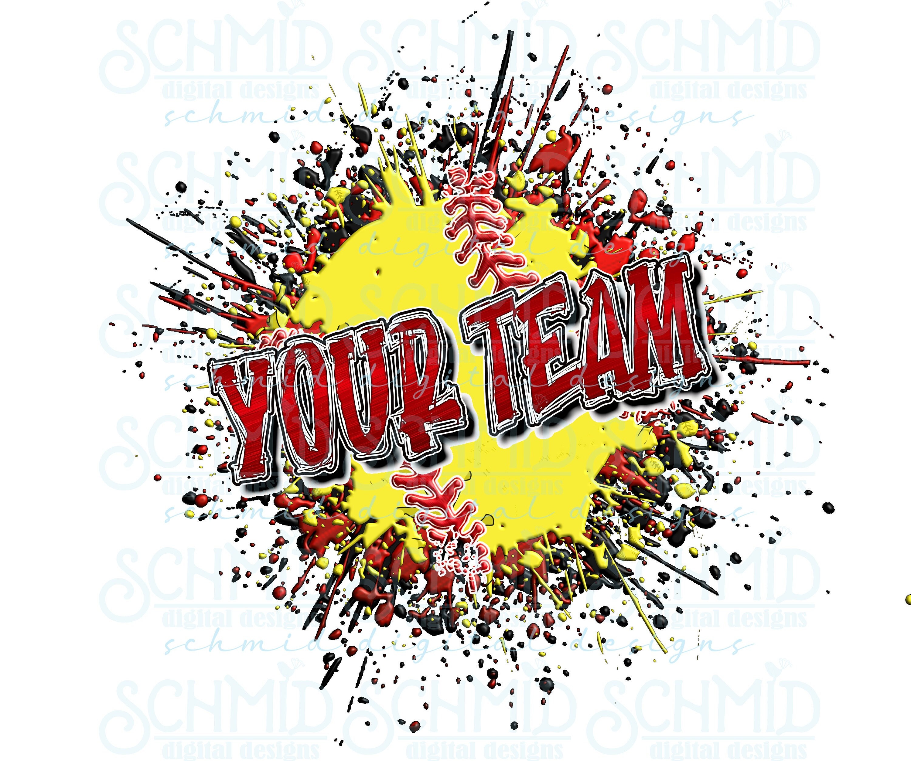 Custom Softball Png, Softball Png, Softball Background Png, Softball ...