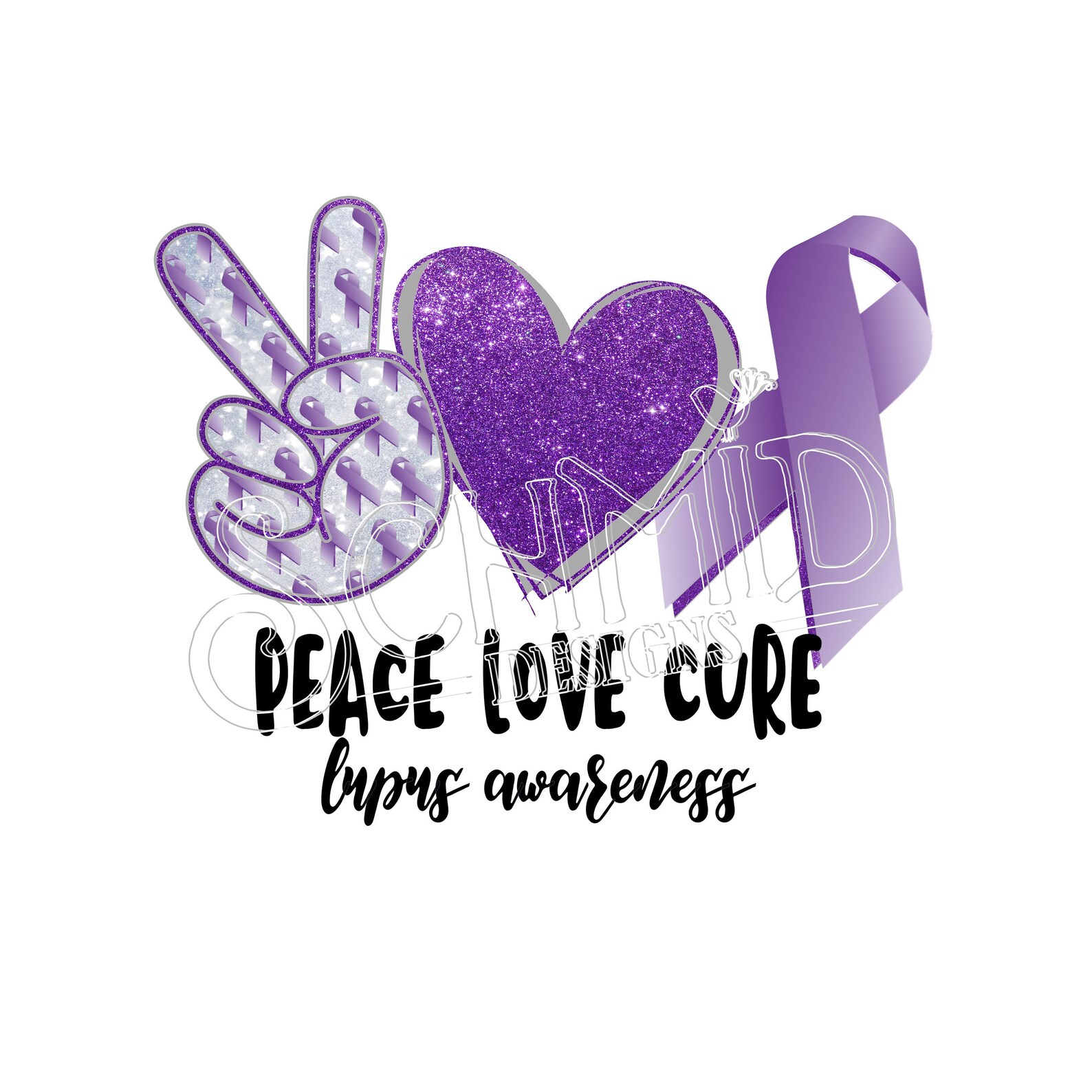 Lupus Design /peace Love Lupus Png/ Lupus Sublimation/ Lupus - Etsy