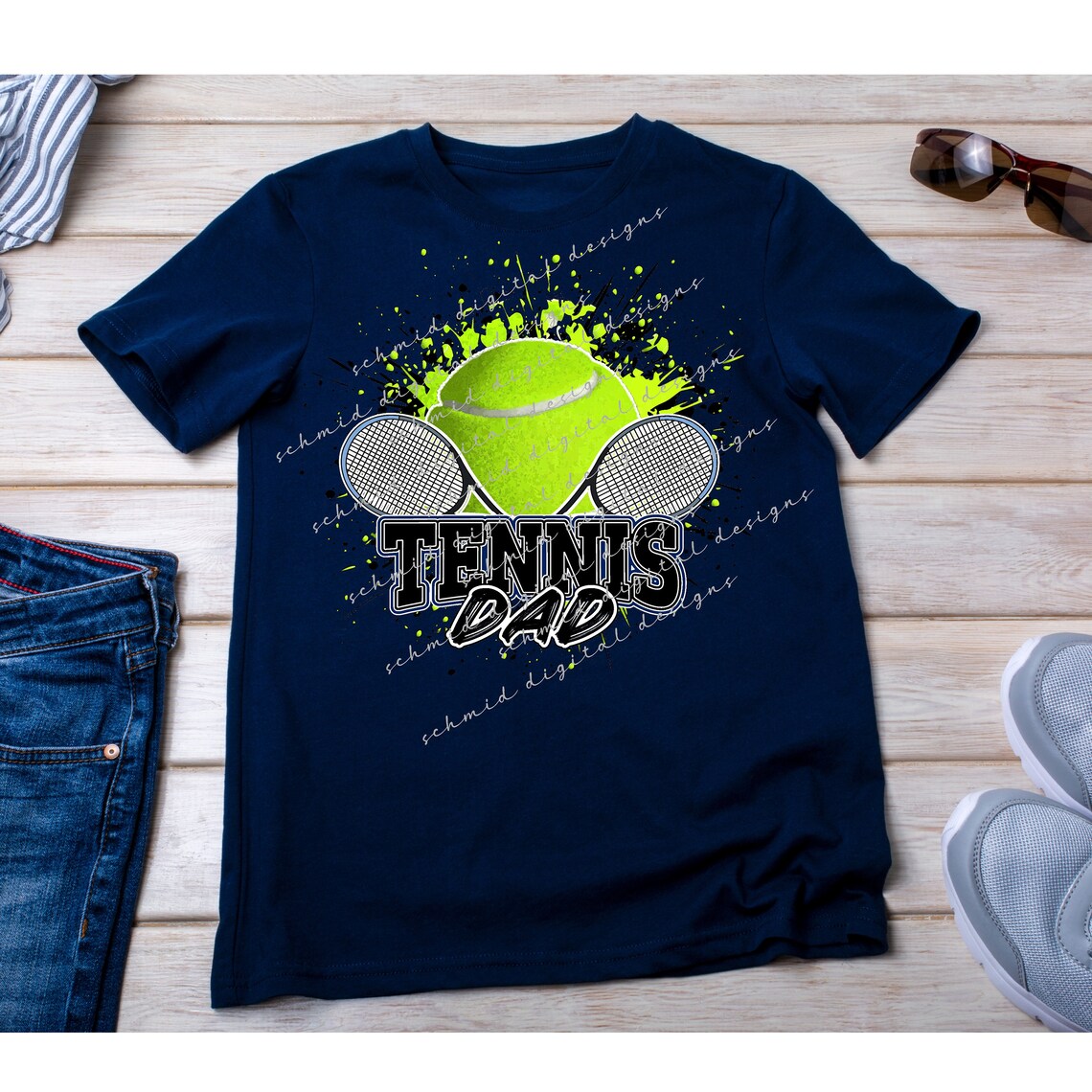 Tennis Dad Tennis Dad Digital Design Tennis Dad Sublimation - Etsy